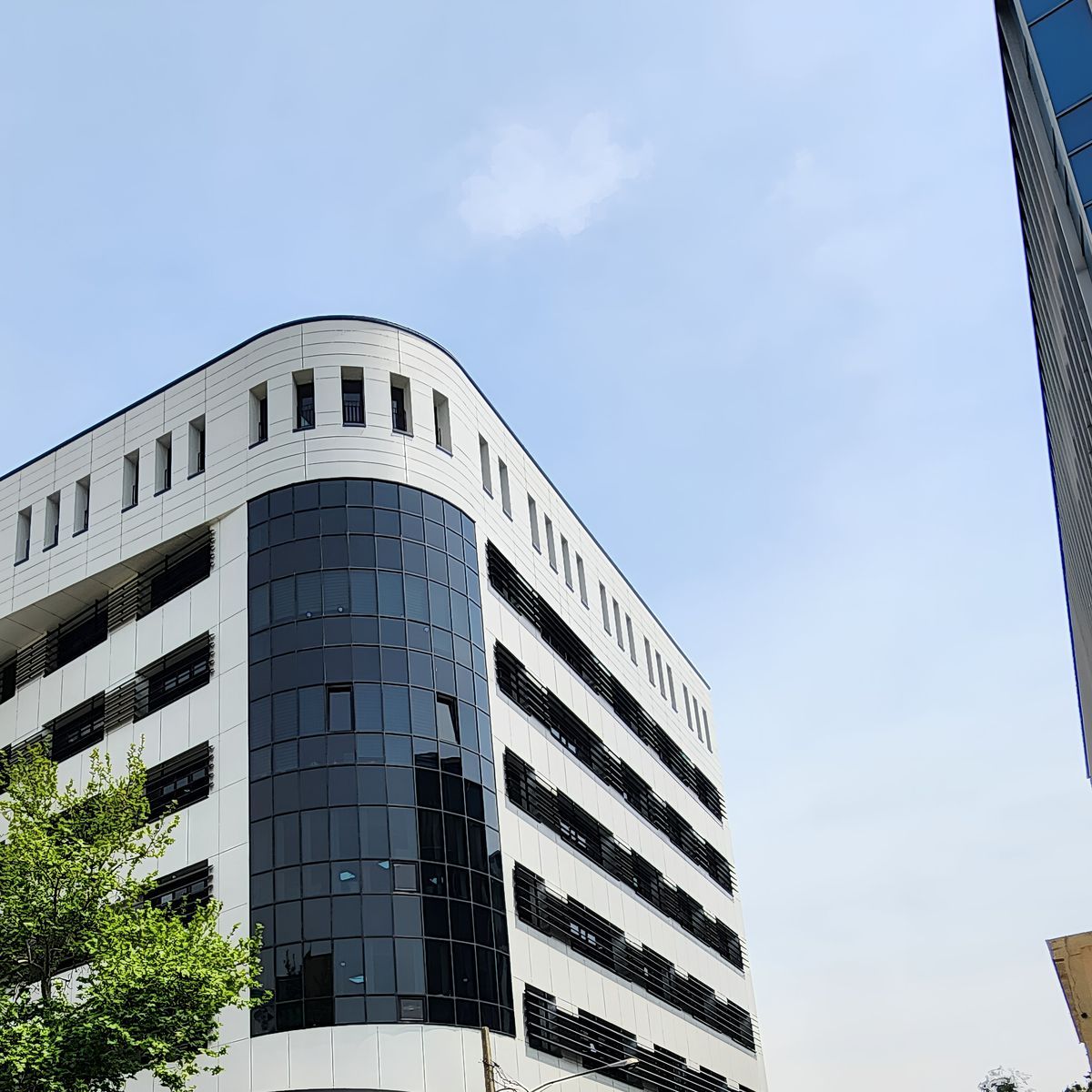 High pressure laminate (HPL) facade panel PeliCompact Plain Colors ...