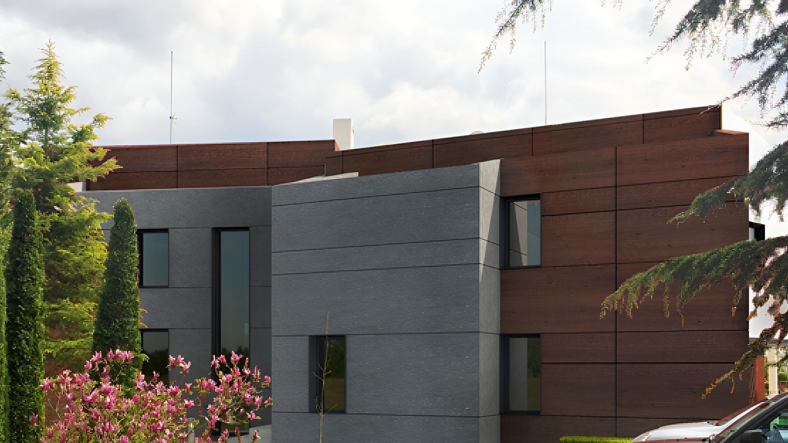 High pressure laminate (HPL) facade panel PeliCompact Wood Patterns ...